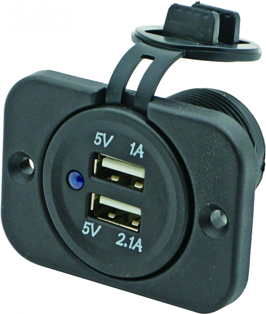 USB uttak, dobbel 12/24V - Nettbåt AS